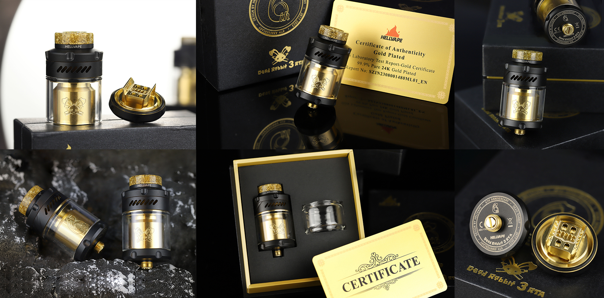 Dead Rabbit 3 RTA (6th Anniv EDN)-Hellvape - The DIY atomizer leading brand